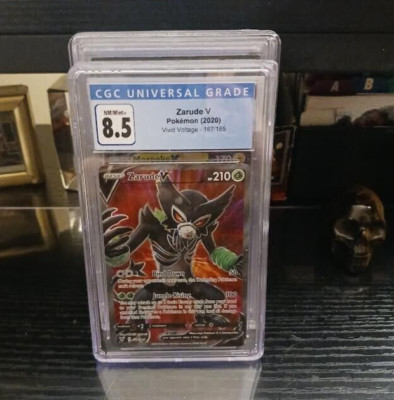 2020 Zarude V Full Art - AGS 8.5 EX-MT - Pokemon Vivid Voltage Card 167 ...