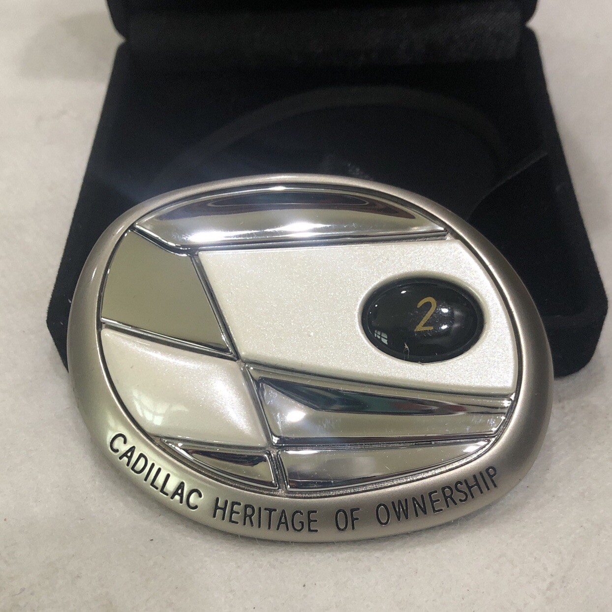 Cadillac Heritage Of Ownership Grill Badge Medallion with Case * Free ...