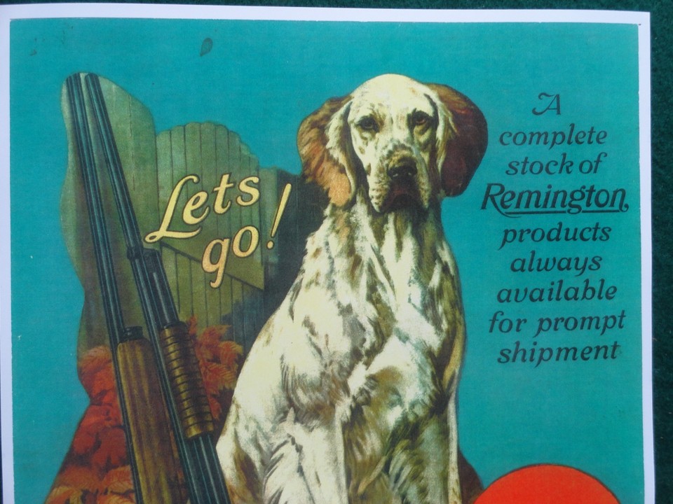 Remington Advertising Poster Firearms & Ammo, UMC, Taylor Fur Co. St ...