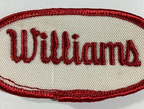 Williams Cloth Cursive Name Patch Vtg 1960s Uniform Shirt RARE VHTF ...