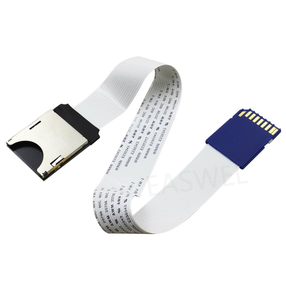 Great SD to SD Card Extension Cable Adapter Extender MicroSD To SD/SDHC ...