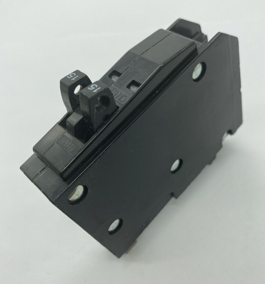 Square D QOT1515 Two 1 Pole 15 Amp 120V AC Tandem Plug In Metal Hook ...