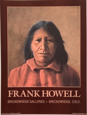 FRANK HOWELL POSTER "NAVAJO SHIRT" HAND SIGNED | eBay