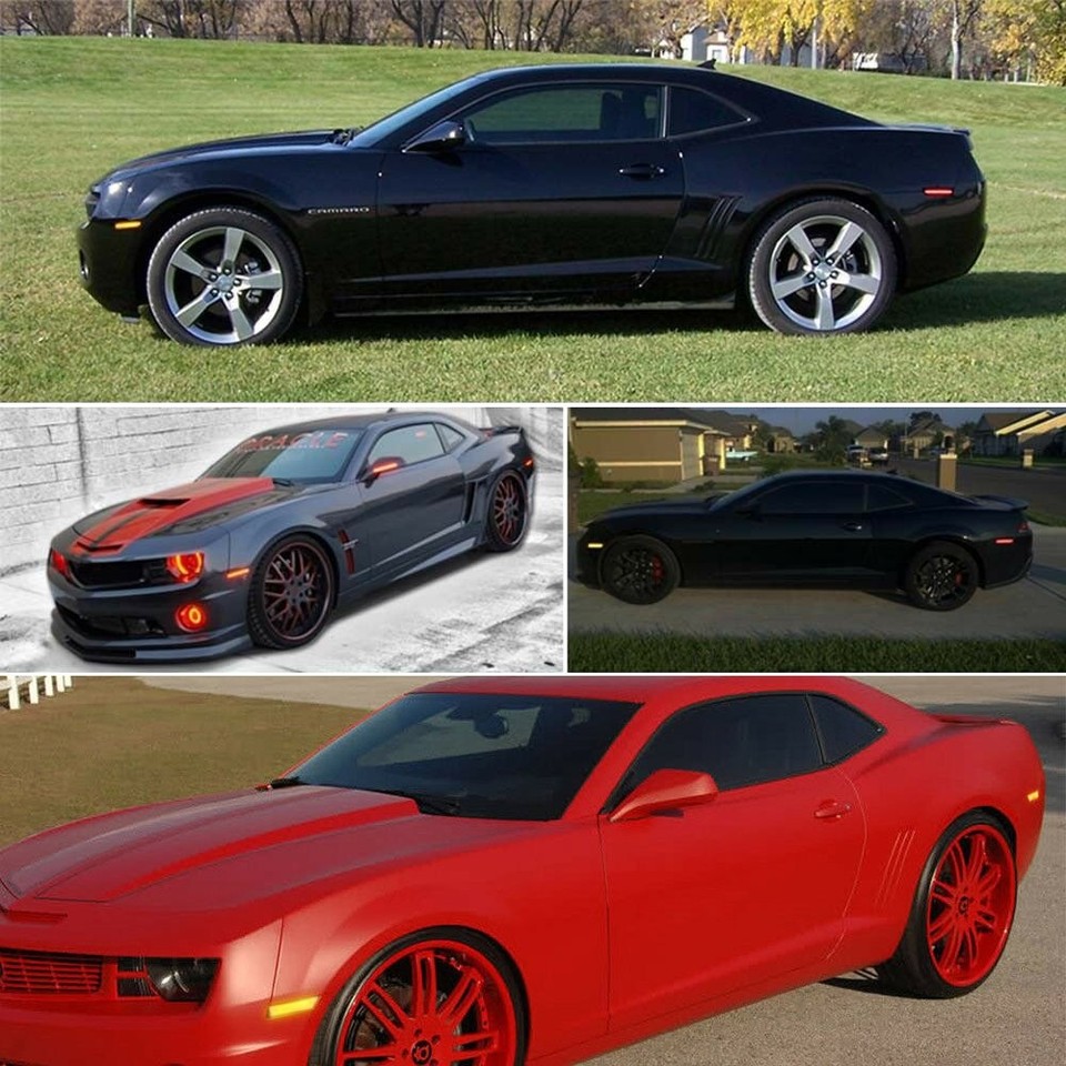 For 2010-2015 Chevy Camaro LED Bumper Side Smoked Marker Light Lamps ...