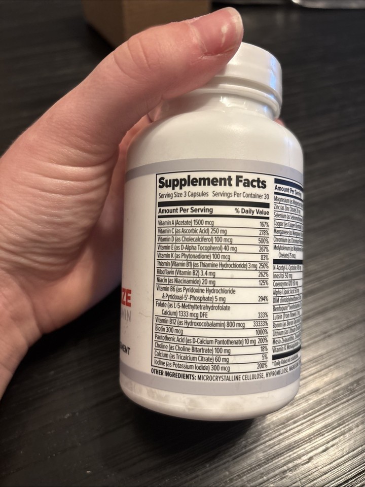 10X Health Optimize Multivitamin 90 Capsules Dietary Supplement | eBay