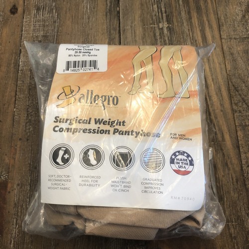 Allegro Surgical Weight Compression Pantyhose Size QueenBeige 203 | eBay
