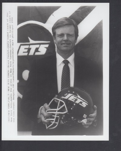 Bruce Coslet 1990 New York Jets New Coach 7x9 Glossy AP Photo w/Caption ...