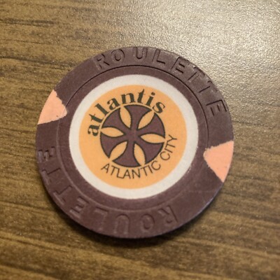 $1 Atlantis Brown roulette casino chip atlantic city super rare | eBay