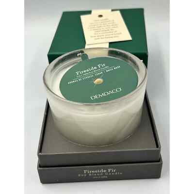 Demdaco Fireside Fir Soy Wax Blend Candle White Size 7oz NWB | eBay