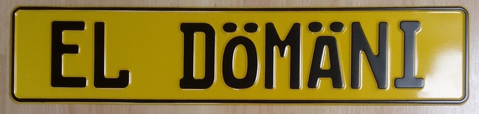 Customized Personalized European Union Car Euro license plate YELLOW ...