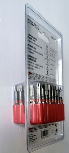 Bauer 33pc impact Rated Security Bit Set 2" LONG 1/4" shank magnet bit ...