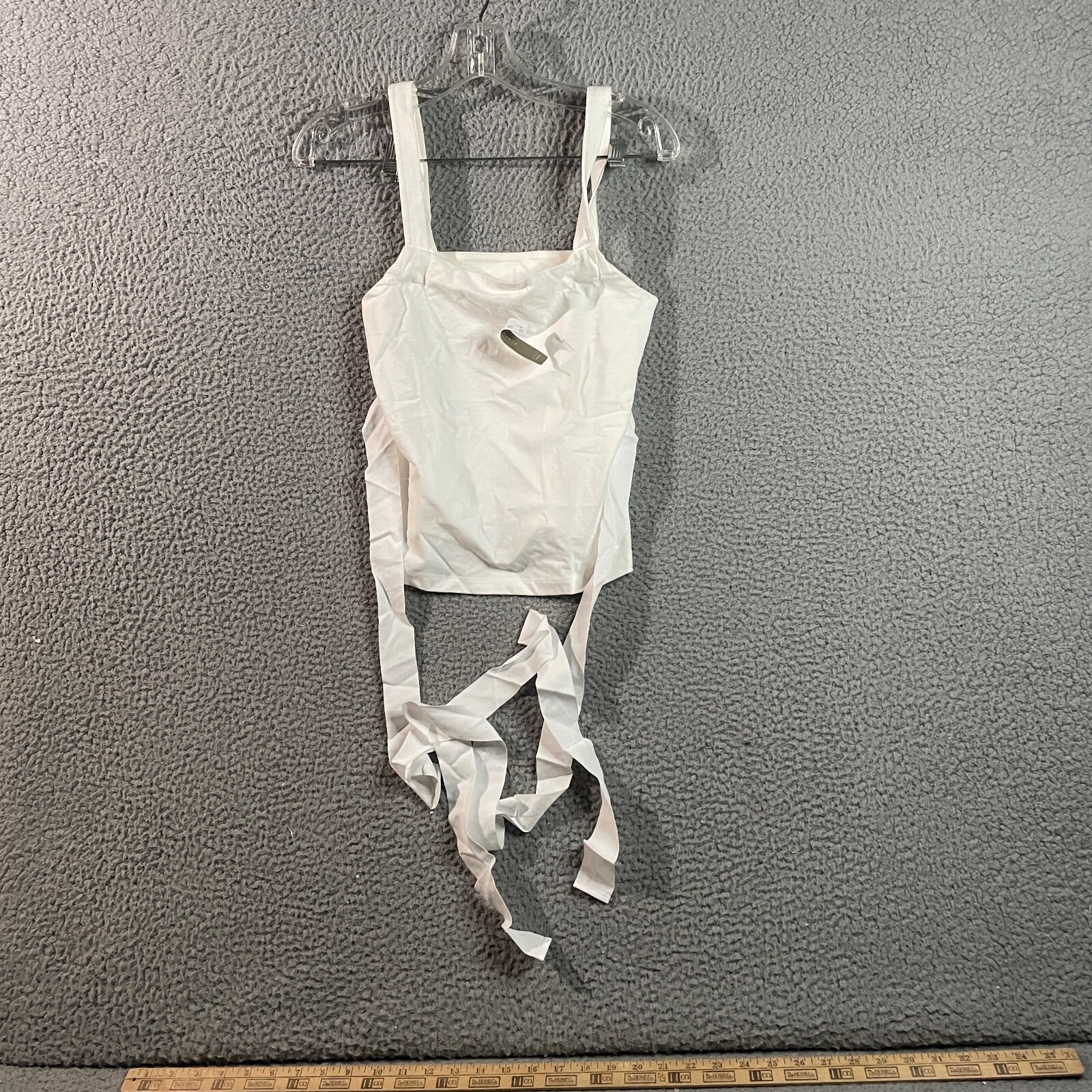 Gap Shirt Womens Tank Top White XXS 2XS Wrap Rope Tie Yoke T-shirt ...