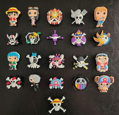 6 x ONE PIECE PIRATE ANIME CROC JIBBITZ SHOE CHARM PARTY FAVOR | eBay ...