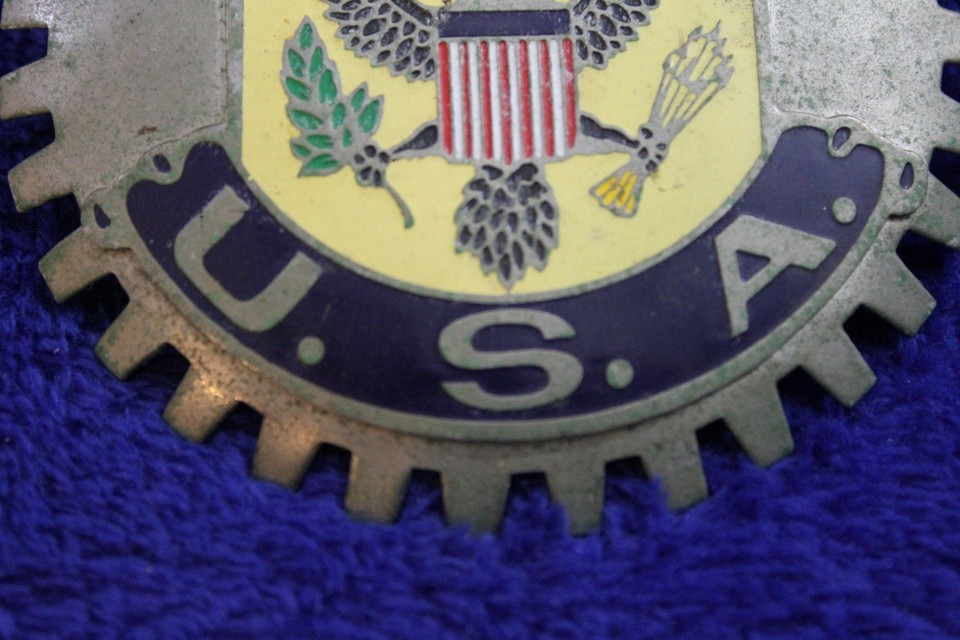 USA Crest Grille Badge Bumper License Topper Accessory Sign Stars ...