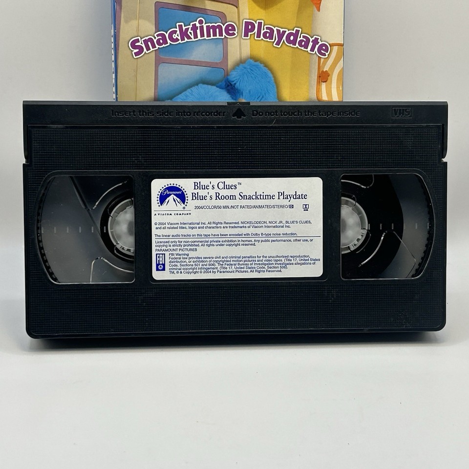 Blue’s Clues Blue’s Room Snacktime Playdate VHS Nick Jr. Video Tape Snack Time 97368779433| eBay