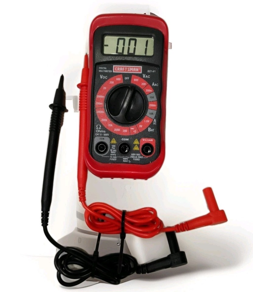 Craftsman Digital Multimeter AC/DC 8 Function MDL 82141 Great Condition ...