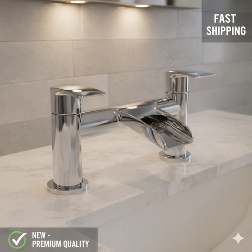 Niagara Balham Bath Filler Mixer Tap Chrome Deck Mounted Low Pressure ...