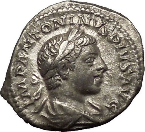 Elagabalus Bisexual Emperor 220AD Silver Ancient Roman Coin Victory ...
