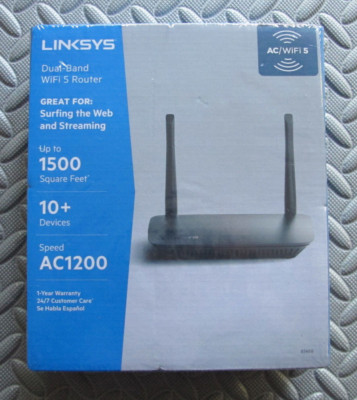 Linksys E5400 WiFi 5 Router Dual-Band AC1200 Black 745883774005 | eBay