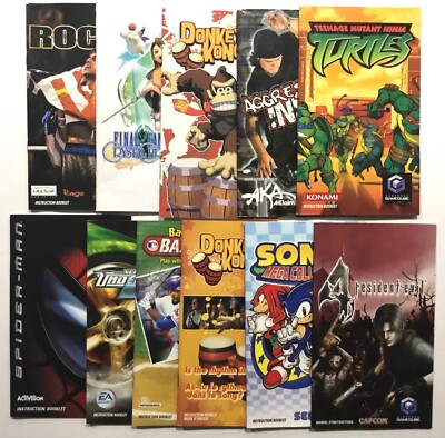 Nintendo GameCube Manual Instruction Book Authentic ORIGINAL YOU CHOOSE ...