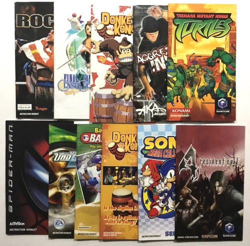 Nintendo GameCube Manual Instruction Book Authentic ORIGINAL YOU CHOOSE ...