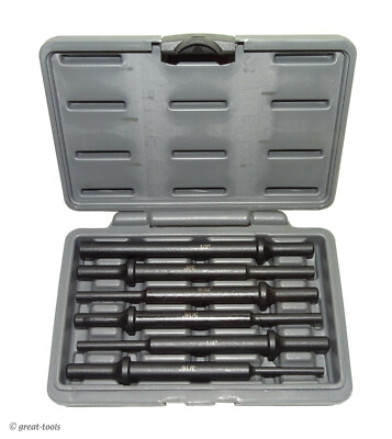 DRIFT SET – extra long for use with an air hammer – pneumatic tool – 6 ...
