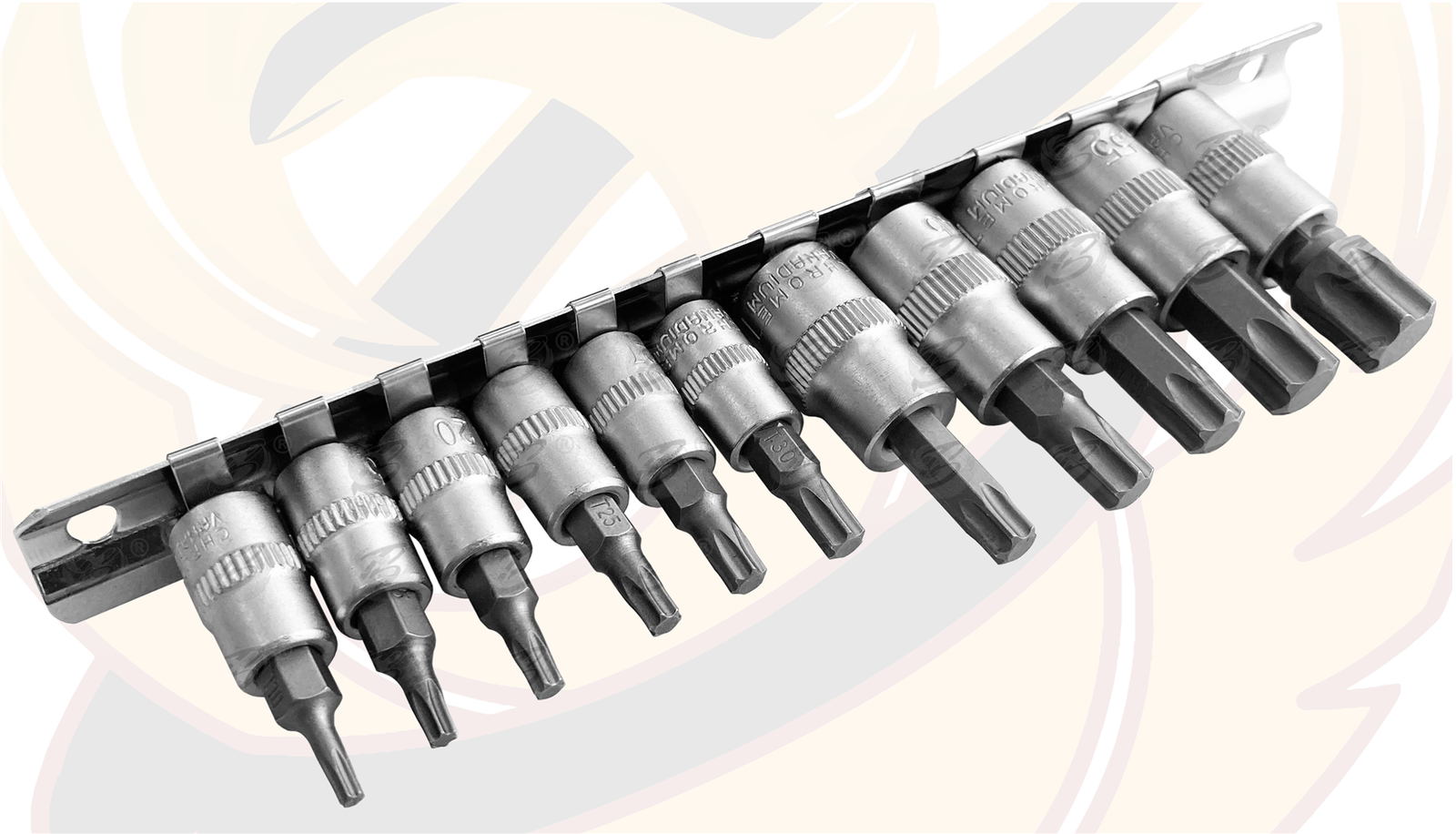 TORX BIT Socket Set 1/4" & 3/8" Drive T10 To T60 Star Bits Sockets ...