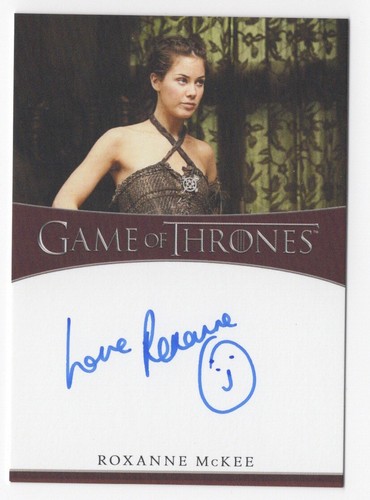 Roxanne McKee as Doreah GAME OF THRONES Season 8 Inscription Autograph ...