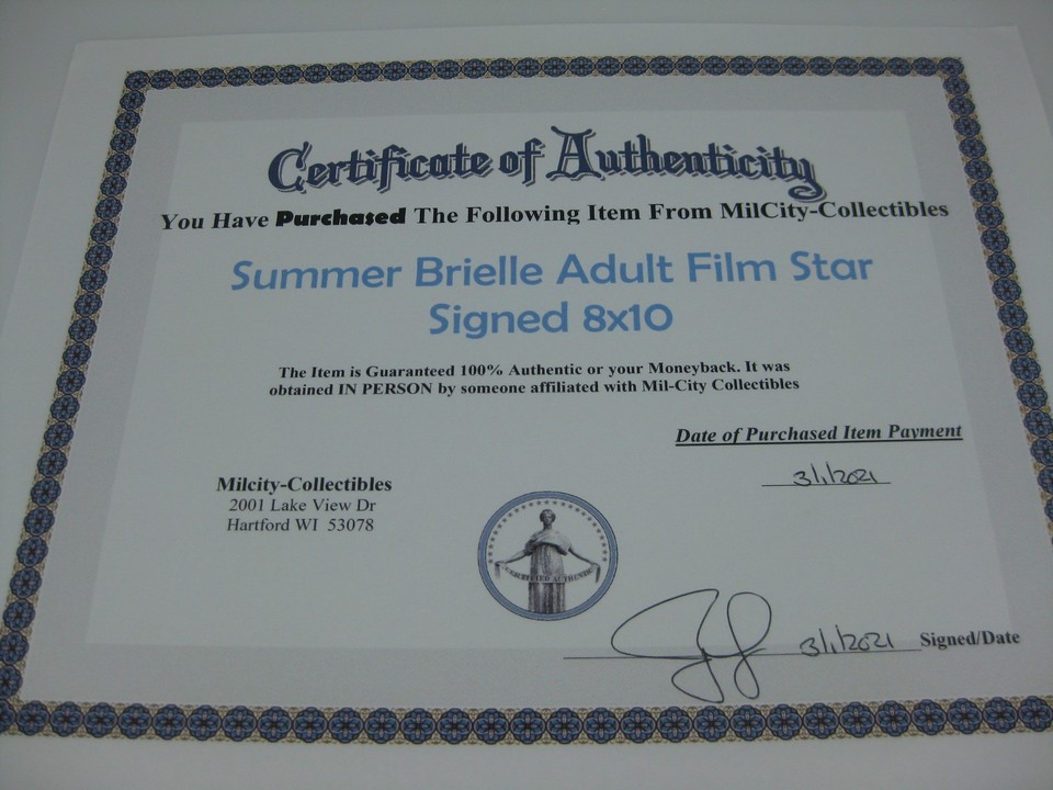 Summer Brielle Autograph Signed 8x10 with COA | eBay