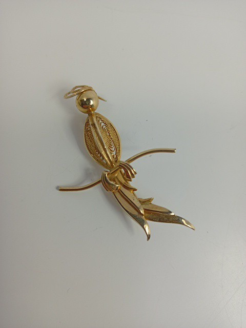 Mid Century Modern DCE Pin Bird Of Paradise 1/20 14kt… - Gem