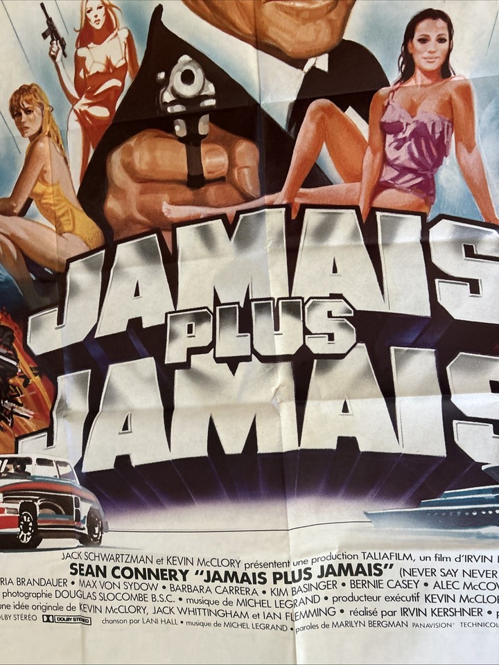 James Bond: Jamais Plus Jamais 1983 Original One Sheet Movie Poster ...