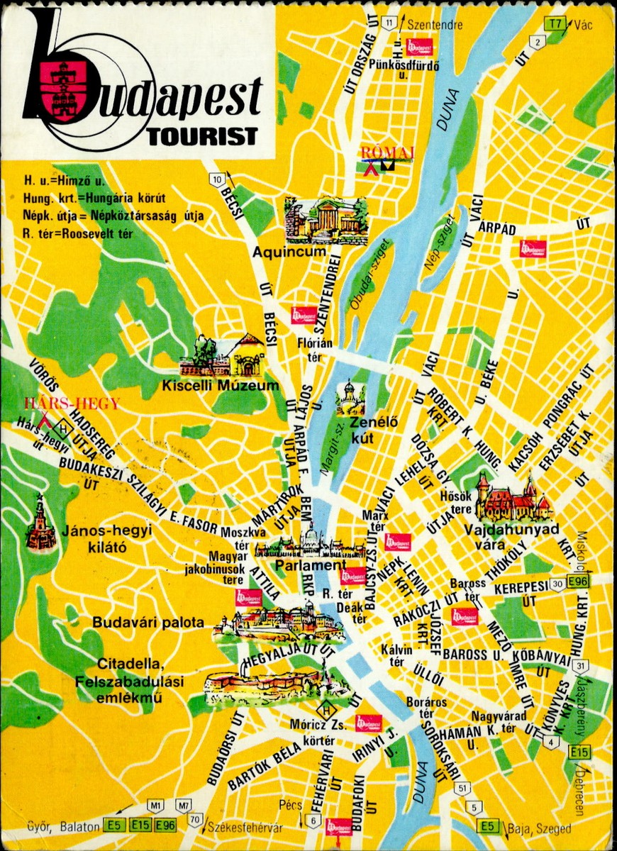 Budapest city tour map | Portugalessence.com