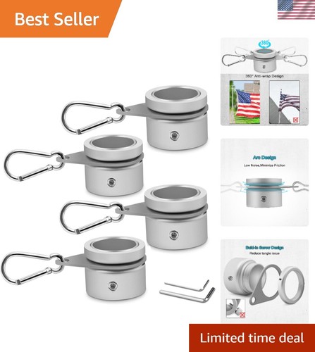 Adjustable 360° Spinning Flag Pole Clips for Elegant Outdoor Display ...