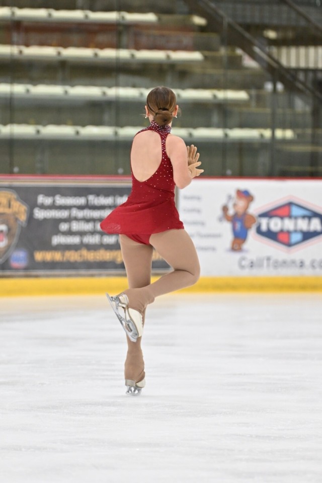 figure skating red dress women | eBay