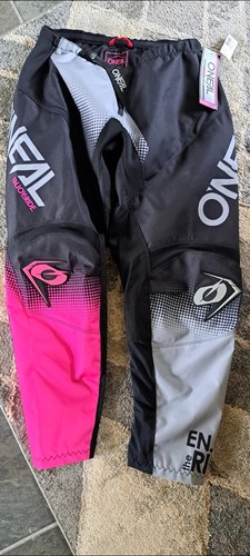 Oneal motocross element Women’s Black/ gray/ pink size 13/14 | eBay