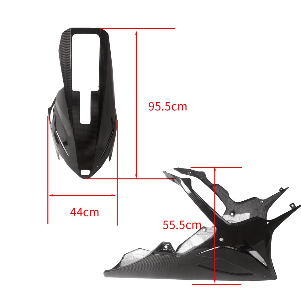 Fit For BMW S1000RR 20-22 Carbon Fiber Belly Pan Engine Exhaust Cover ...