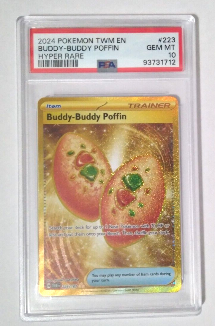 Pokemon Buddy-Buddy Poffin Twilight Masquerade Foil Hyper Rare - PSA 10 ...