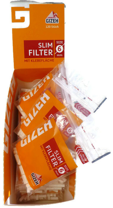 GIZEH Slim Filter 6 mm 120er Beutel Fein Beutel Drehfilter ...