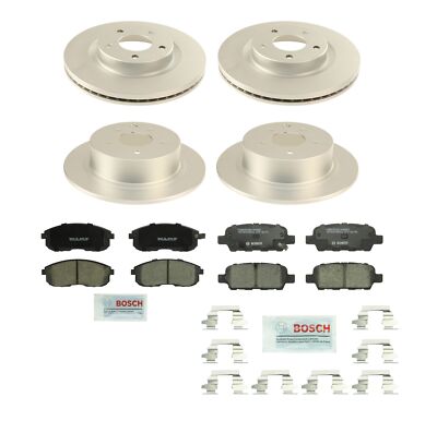 Bosch Front 295mm & Rear 291mm Disc Rotors Ceramic Pads Brake Kit For ...