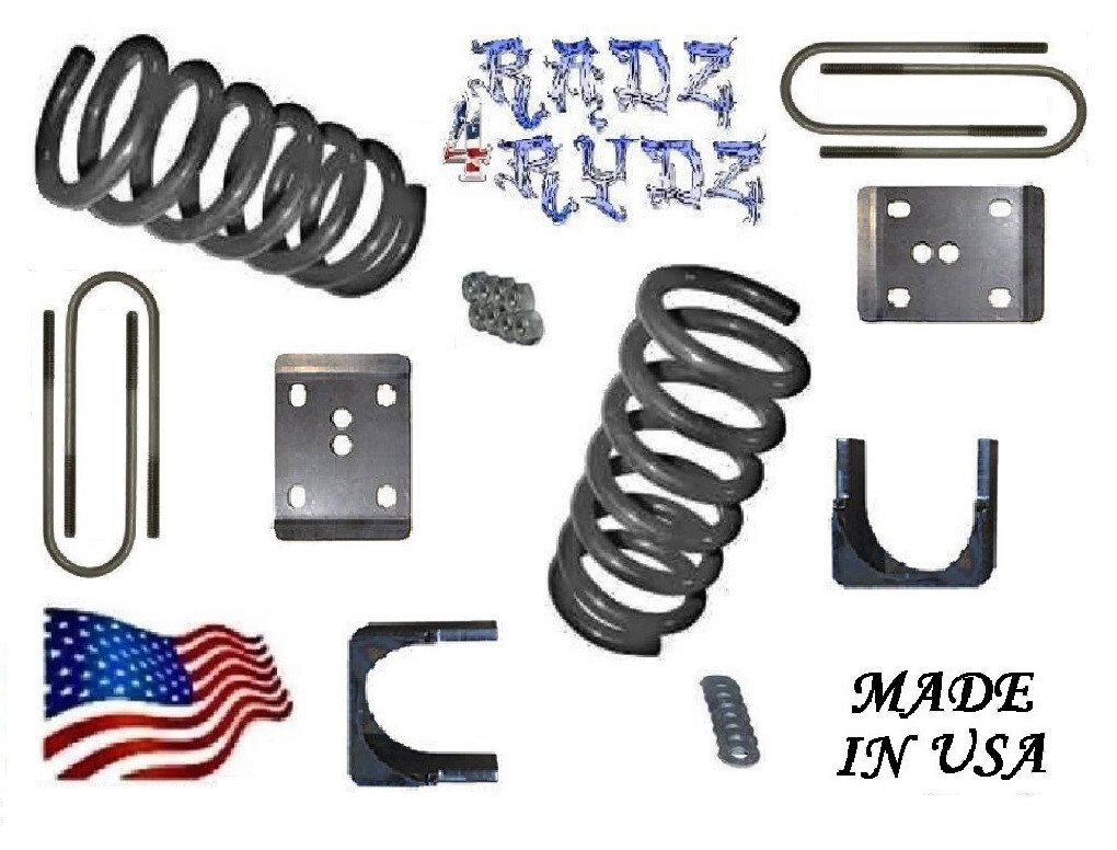 1998-2012 Ford Ranger Mazda B 2WD 3" Lowering Coil Springs 5" Drop Axle ...