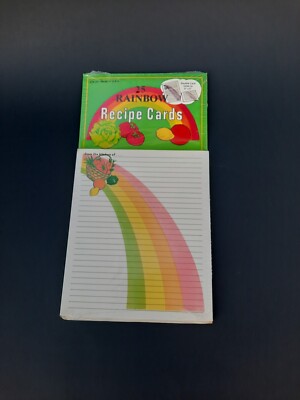 Vintage Rainbow Recipe Cards Made in the USA Vintage | eBay