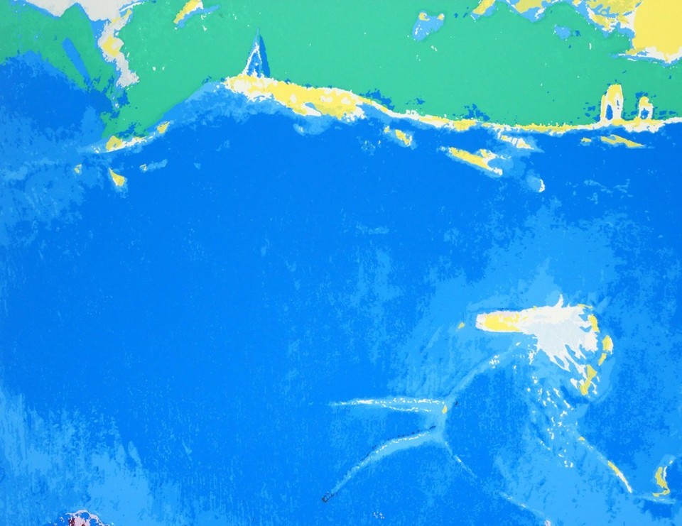 Endo Miman "Landscape with triangular points" print, limited edition ...