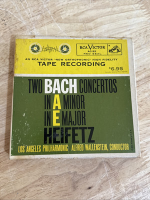 Jascha Heifetz Two Bach Concertos In A Minor In E Major 2 Track 7.5 IPS ...