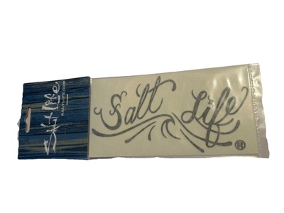 Salt Life 12” Black Salt Life Ocean Waves Design Decal New Free ...