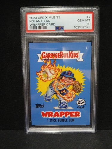 2023 Garbage Pail Kids GPK X MLB GROSS Wrapper 7 Nolan Ryan PSA 10 | eBay