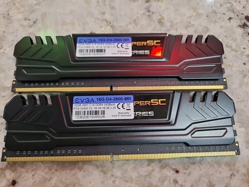 EVGA 16GB DDR4 MEMORY RAM 16G-D4-2800-MR | PAIR, 32GB Total | eBay