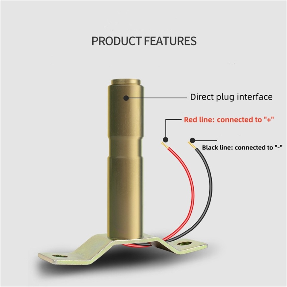 Amber Rotating Flashing Beacon Light Mounting Pole Stem Bracket Tractor ...