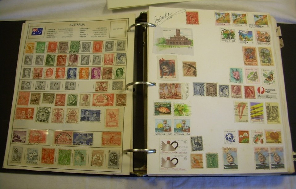 HUGE * Postage STAMP COLLECTION 13,000+ STAMPS * 4225 USA 8700 World ...