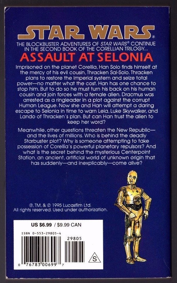 Star Wars: the Corellian Trilogy - Legends Ser.: Assault at Selonia ...