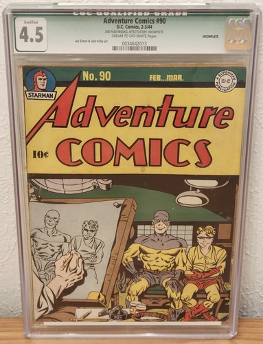 Adventure Comics #90 (DC Comics February-March 1944) for sale online | eBay